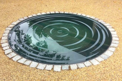 pattern driveway glass floor | Structural Glass Design | Walk on glass ...