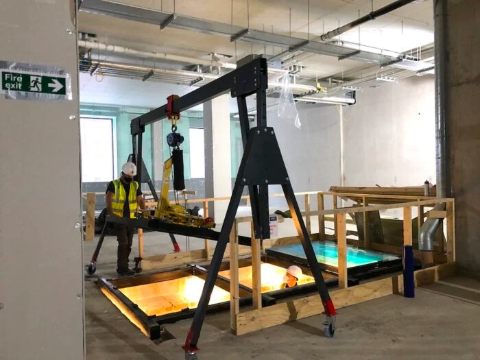 walk on glass floor installation | Structural Glass Design | Walk on ...