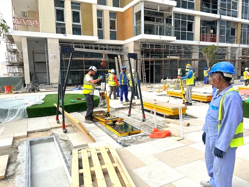 Crystal walkway_Qatar | Structural Glass Design | Walk on glass & drive ...